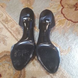 Gucci | Shoes | Gucci Sand Tess S Cuoio Raso Seta Nero 60 | Poshmark